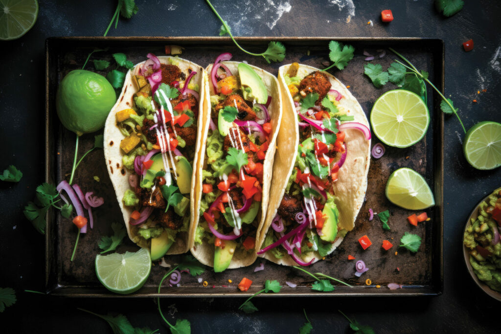 Taco's met varkensvlees, paprika en guacamole - Louis Delhaize