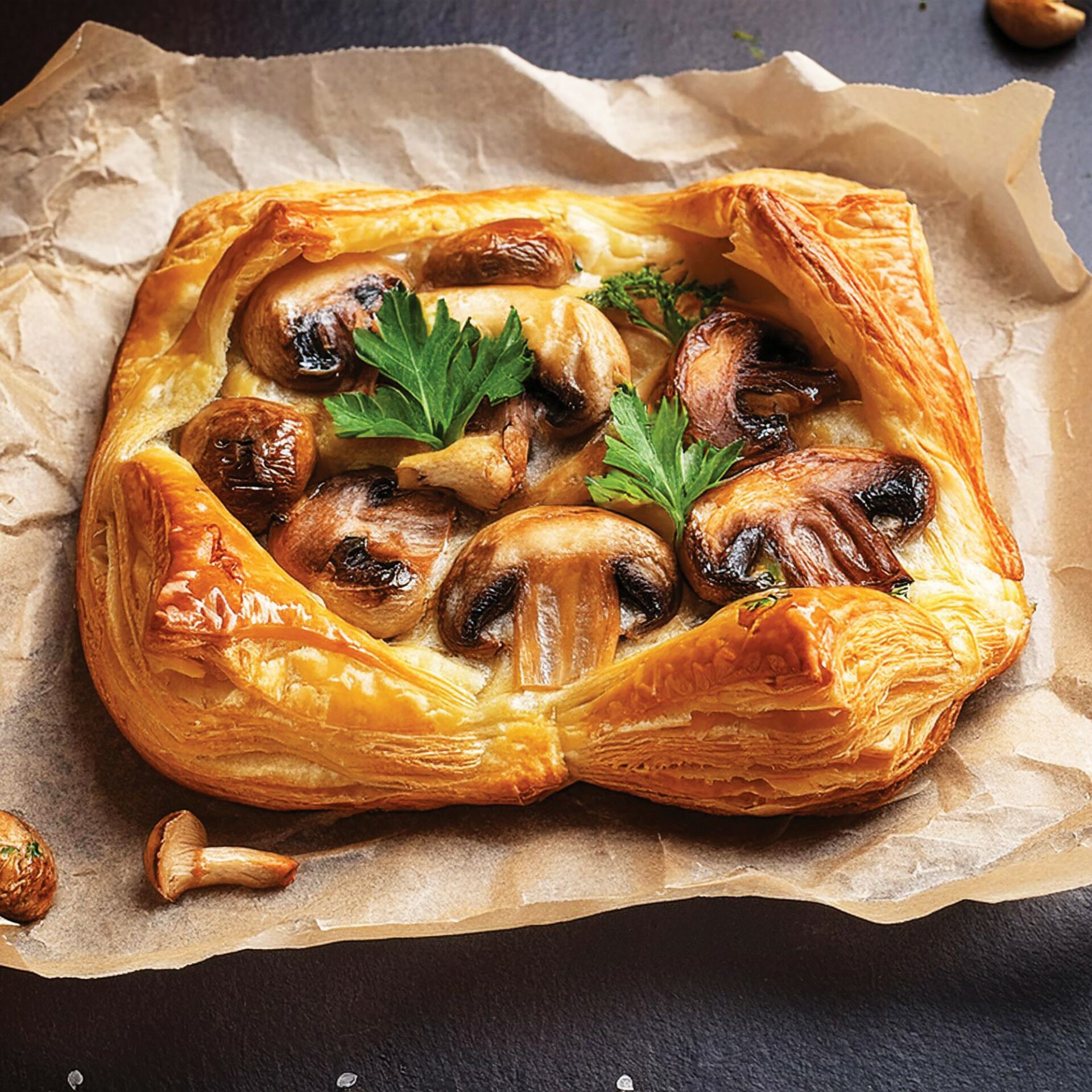Feuilleté gourmand aux champignons - Louis Delhaize