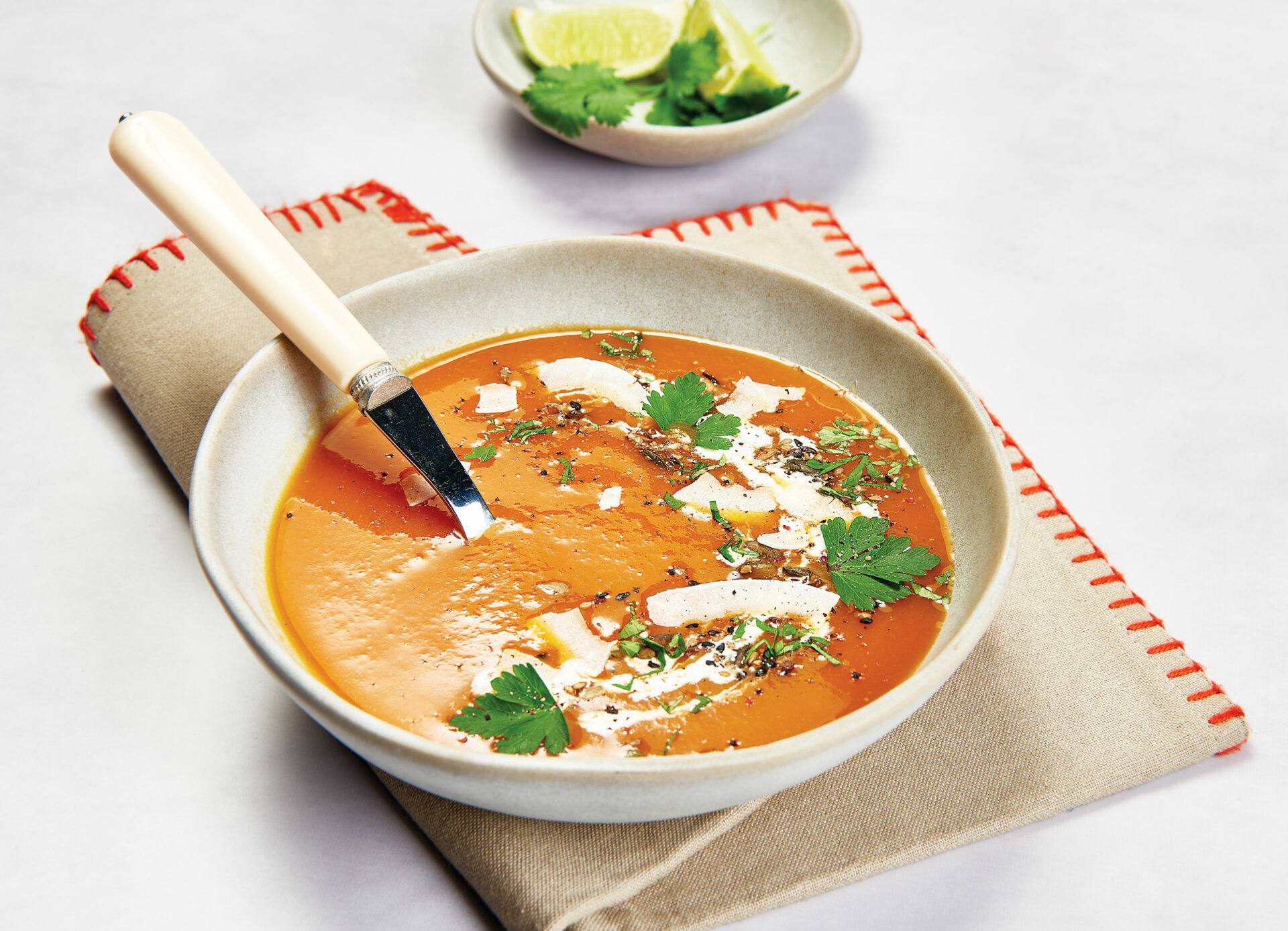 Soupe aux carottes au lait coco et curry - Louis Delhaize